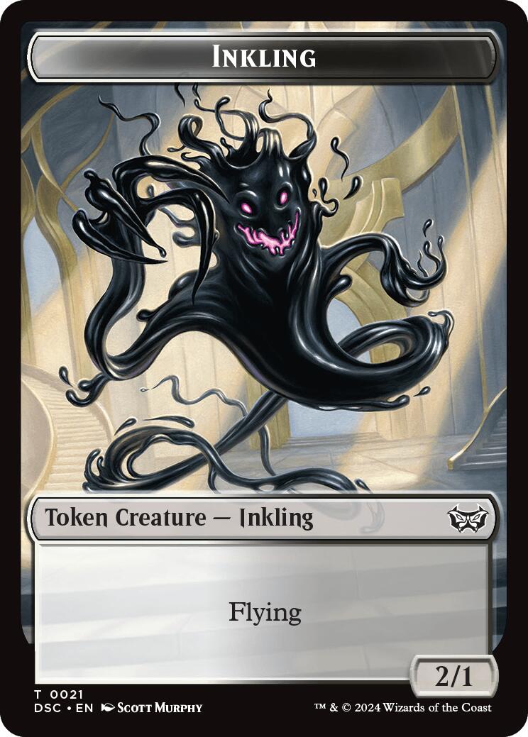 Inkling // Scarecrow Double-Sided Token [Duskmourn: House of Horror Co